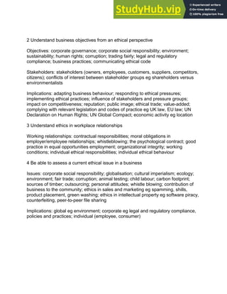 Assignment Brief BTEC Level 5 Higher National Diploma In Business | PDF