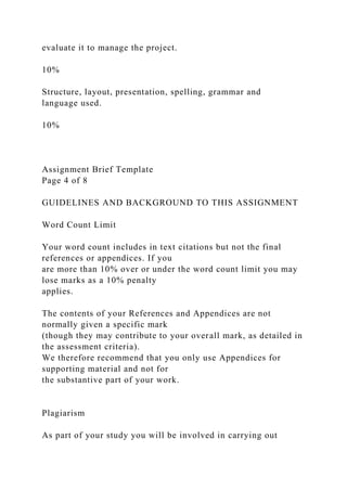 Assignment Brief Template Page 1 of 8 Faculty of Busines.docx