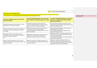 Assignment brief unit 29__music video production | PDF
