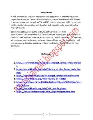 my Assignment, on browsers | computer | PDF