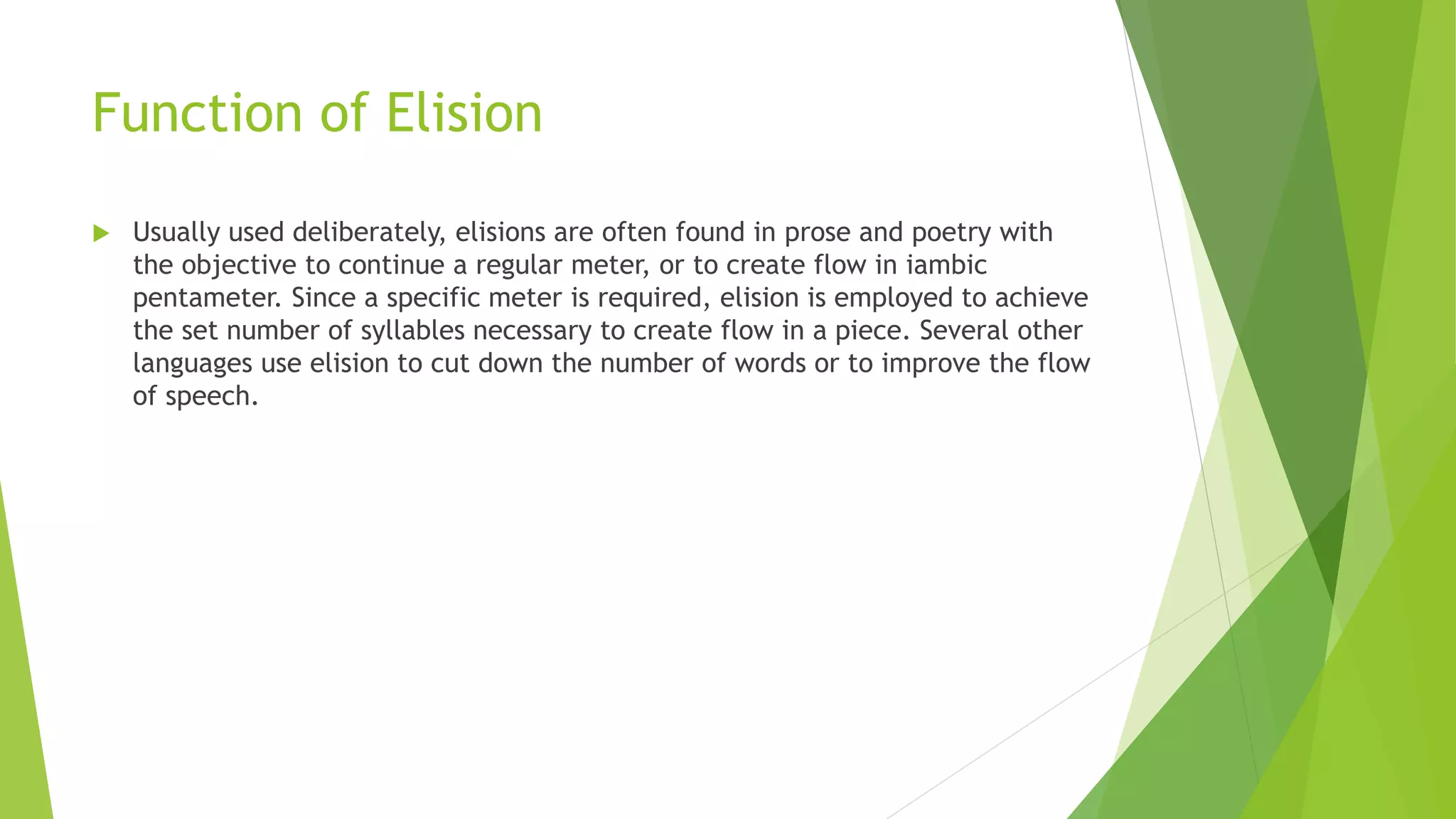 Elision | Difference btw Elision and Contraction | Importance of ...