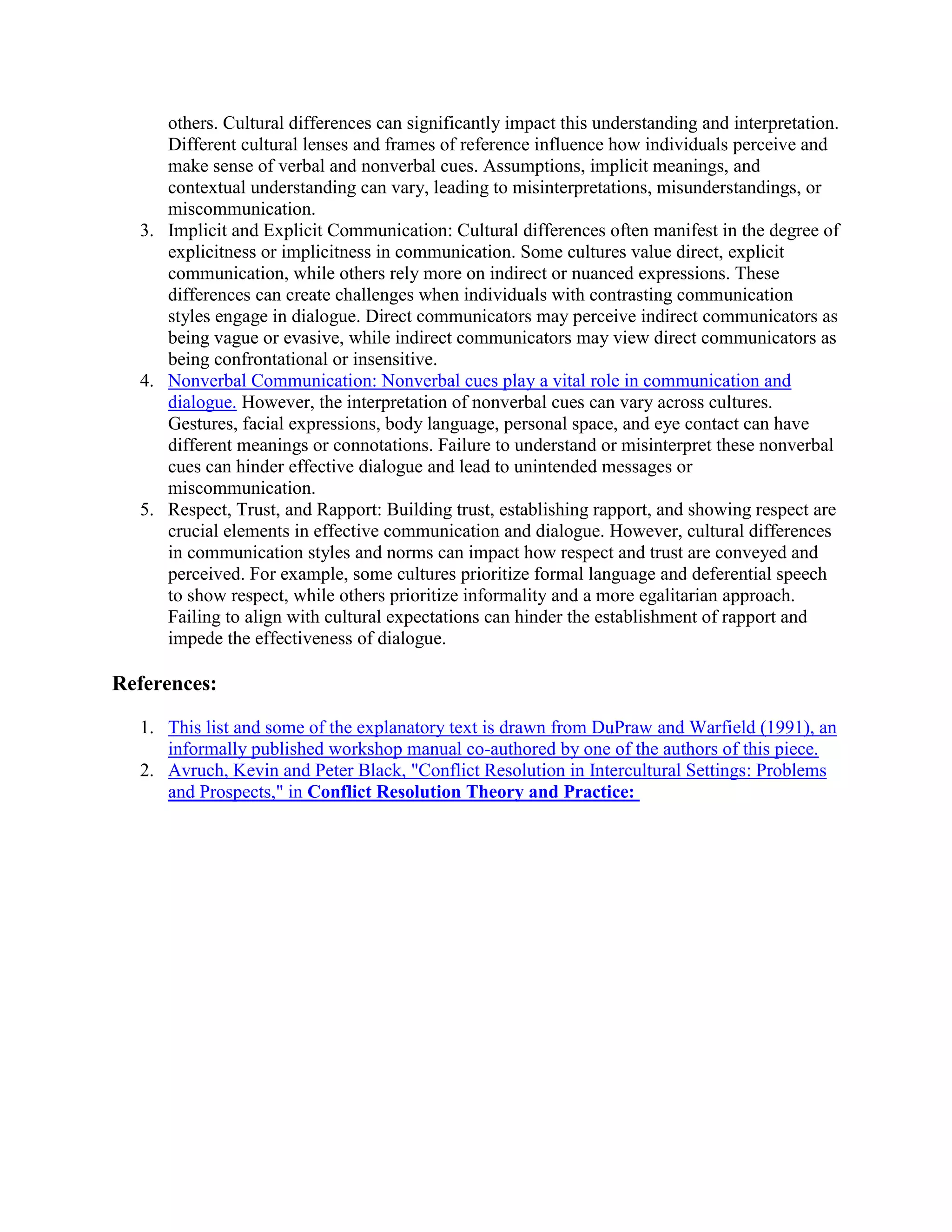 Navigating Cross-Cultural Dialogue: Understanding and Overcoming ...