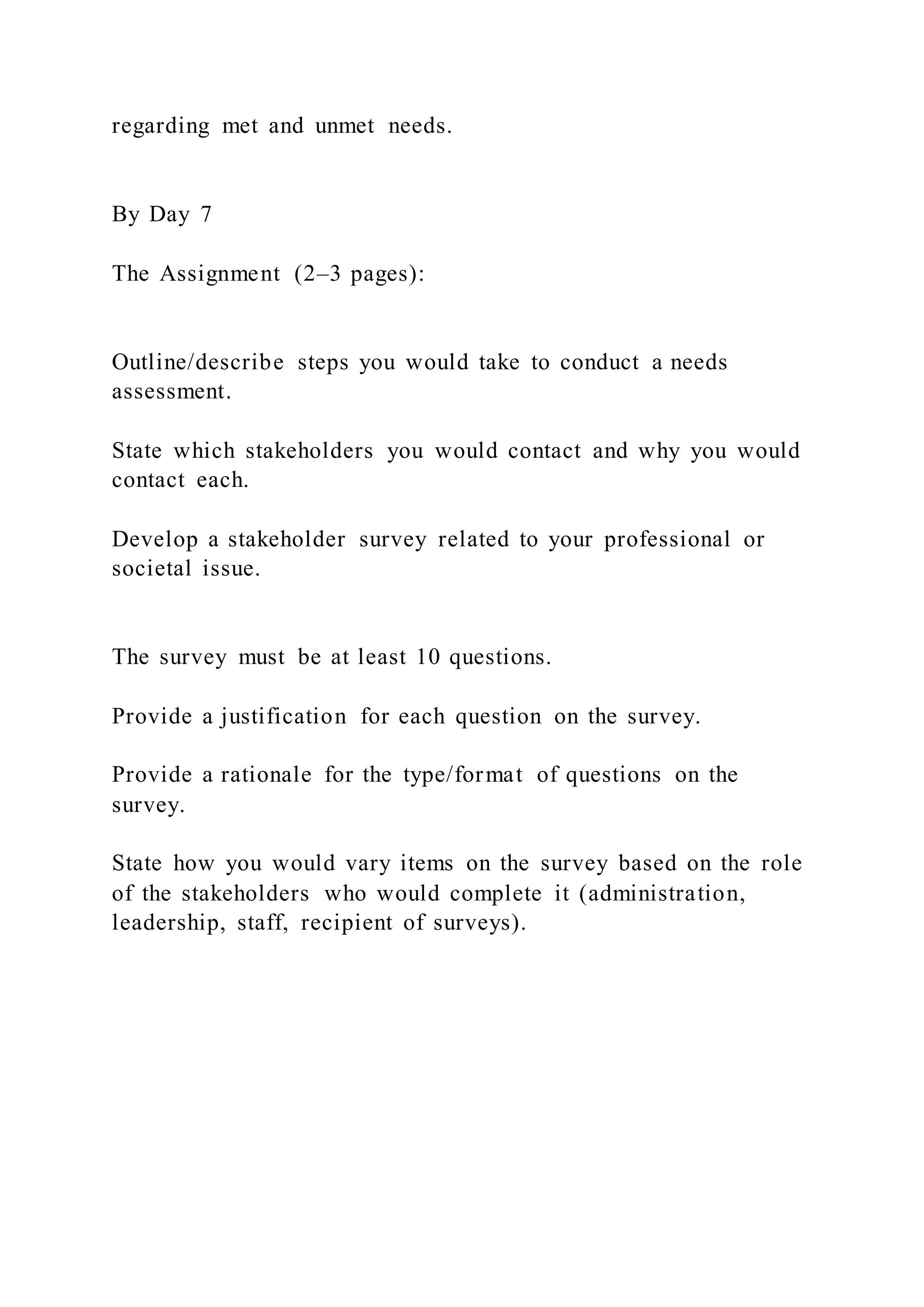 Assignment Capstone Project Part II Needs AssessmentPeople | PDF