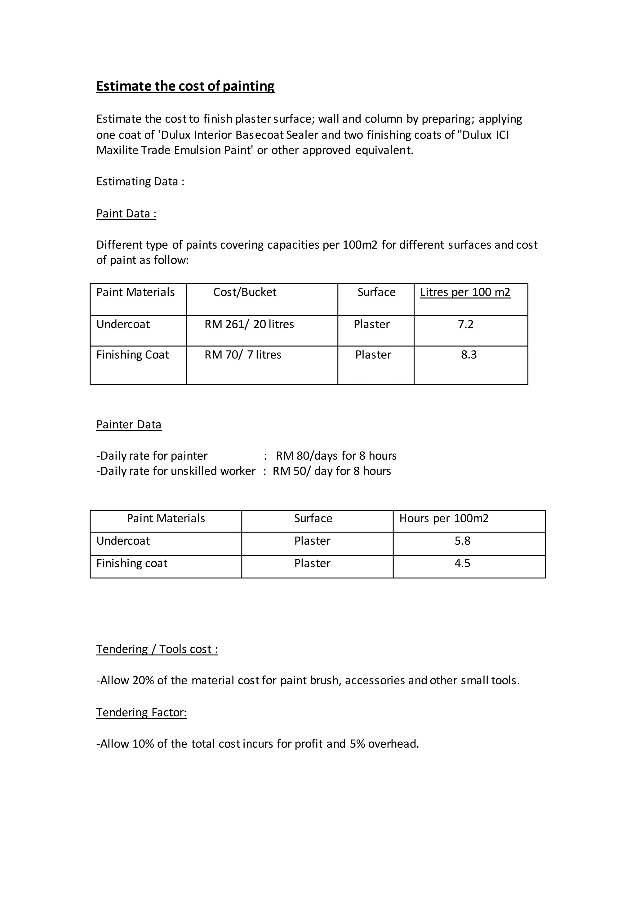 Assignment ceiling finishes | DOCX