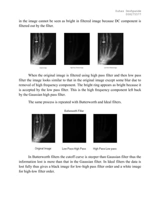 Frequency Image Processing | PDF