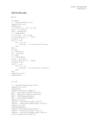 Frequency Image Processing | PDF