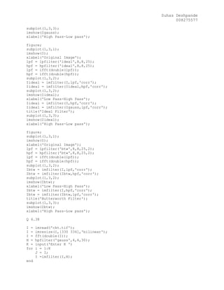 Frequency Image Processing | PDF