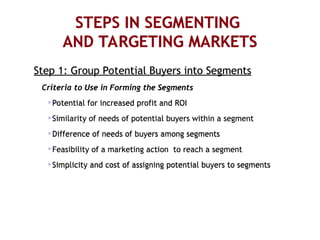 Market segmentation, targeting, positionong.ppt