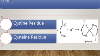 chemical properties of protein | PPTX