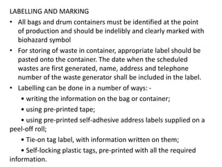 Laboratory waste management in medical/health university | PPTX