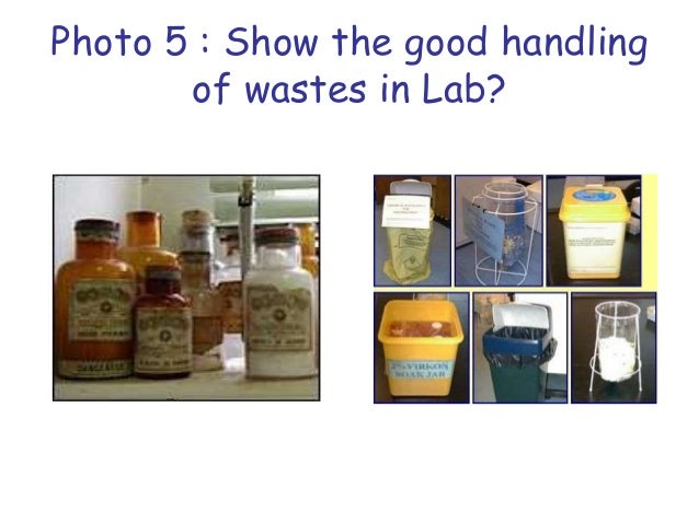 Laboratory waste management in medical/health university