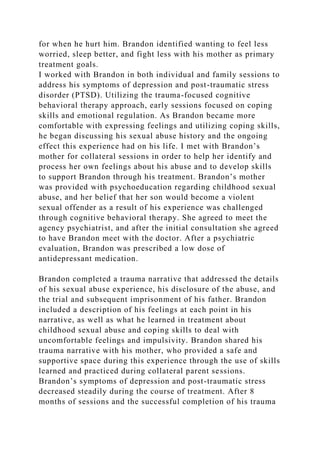 Assignment Child Abuse and NeglectPhysical, emotional, and sexual.docx