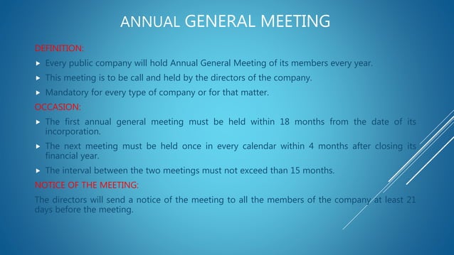 Types of Meetings | PPTX