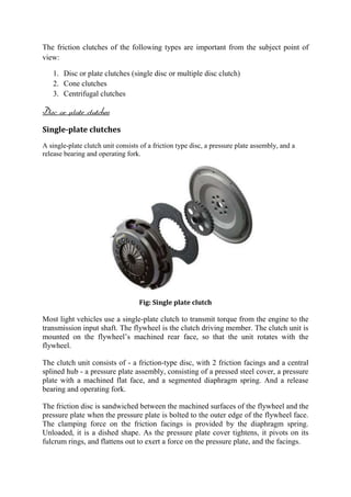 Assignment on 'Clutch' | PDF