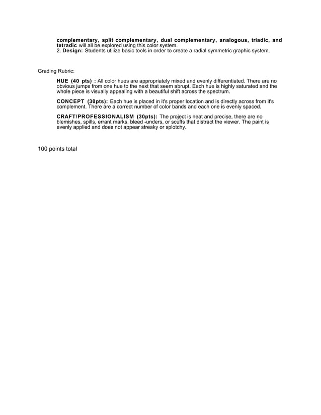 Assignment(color wheel) | PDF