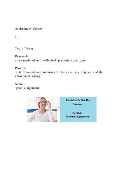 Assignment Content1. Top of FormResearch an exa | PDF