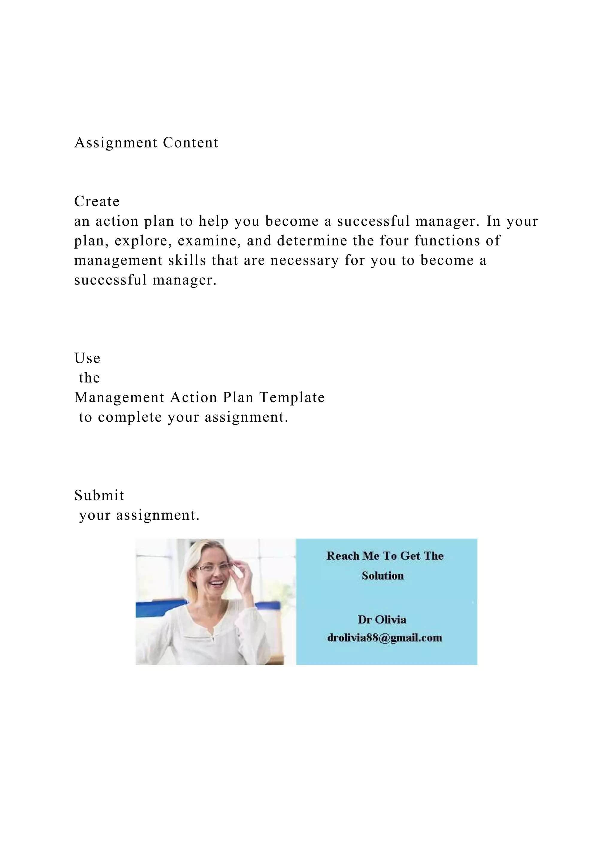 Assignment ContentCreate an action plan to help you beco.docx