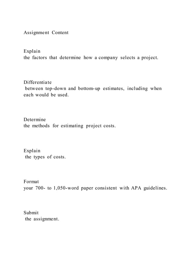 Assignment ContentExplain the factors that determine how a c | PDF