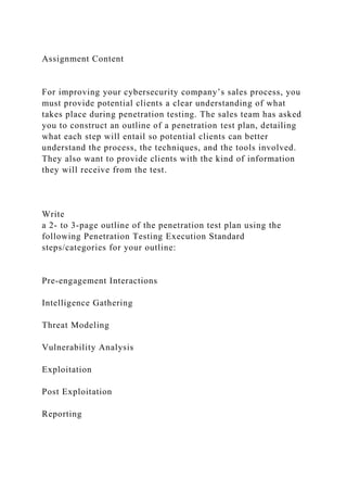 Assignment ContentFor improving your cybersecurity company’s s.docx