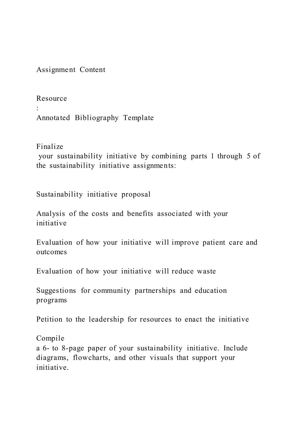 Assignment Contentresource Annotated Bibliography Tem Pdf