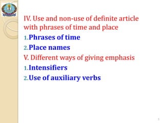 Grammar Article | PPT
