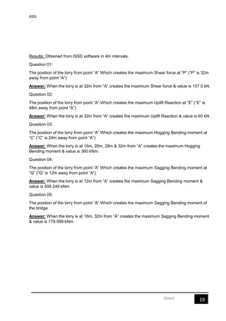 Assignment course work Bridge design | PDF | Chemistry | Science