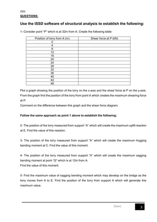 Assignment course work Bridge design | PDF