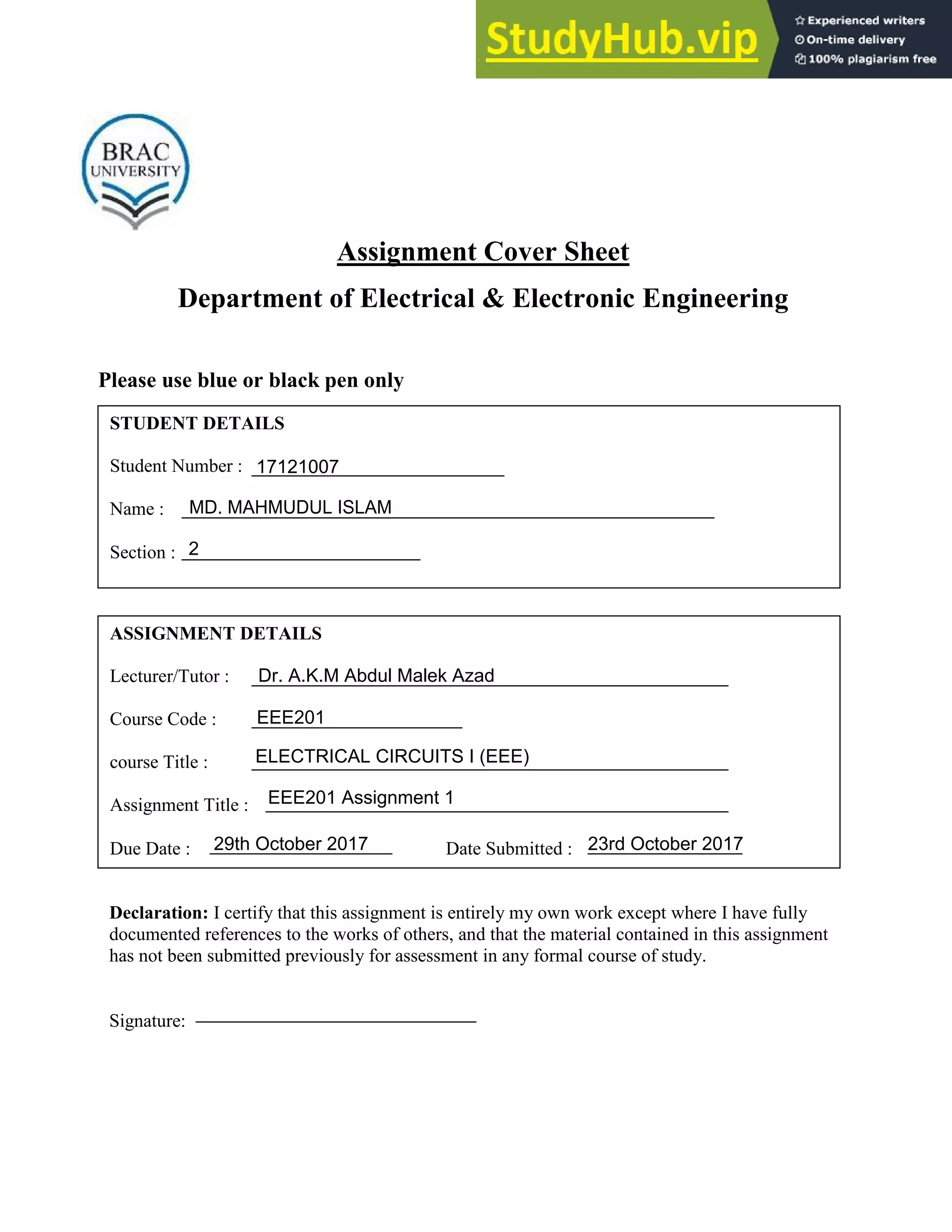 Assignment Cover Sheet Department of Electrical Electronic Engineering.pdf