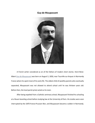 Assignment de maupassant | DOC