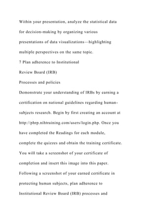 Assignment Details Unit 9 Assignment Statistical Analyses.docx