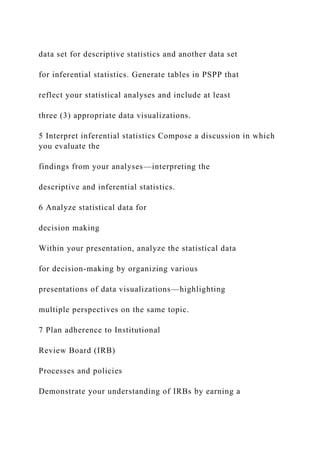 Assignment Details Unit 9 Assignment Statistical Analyses.docx ...