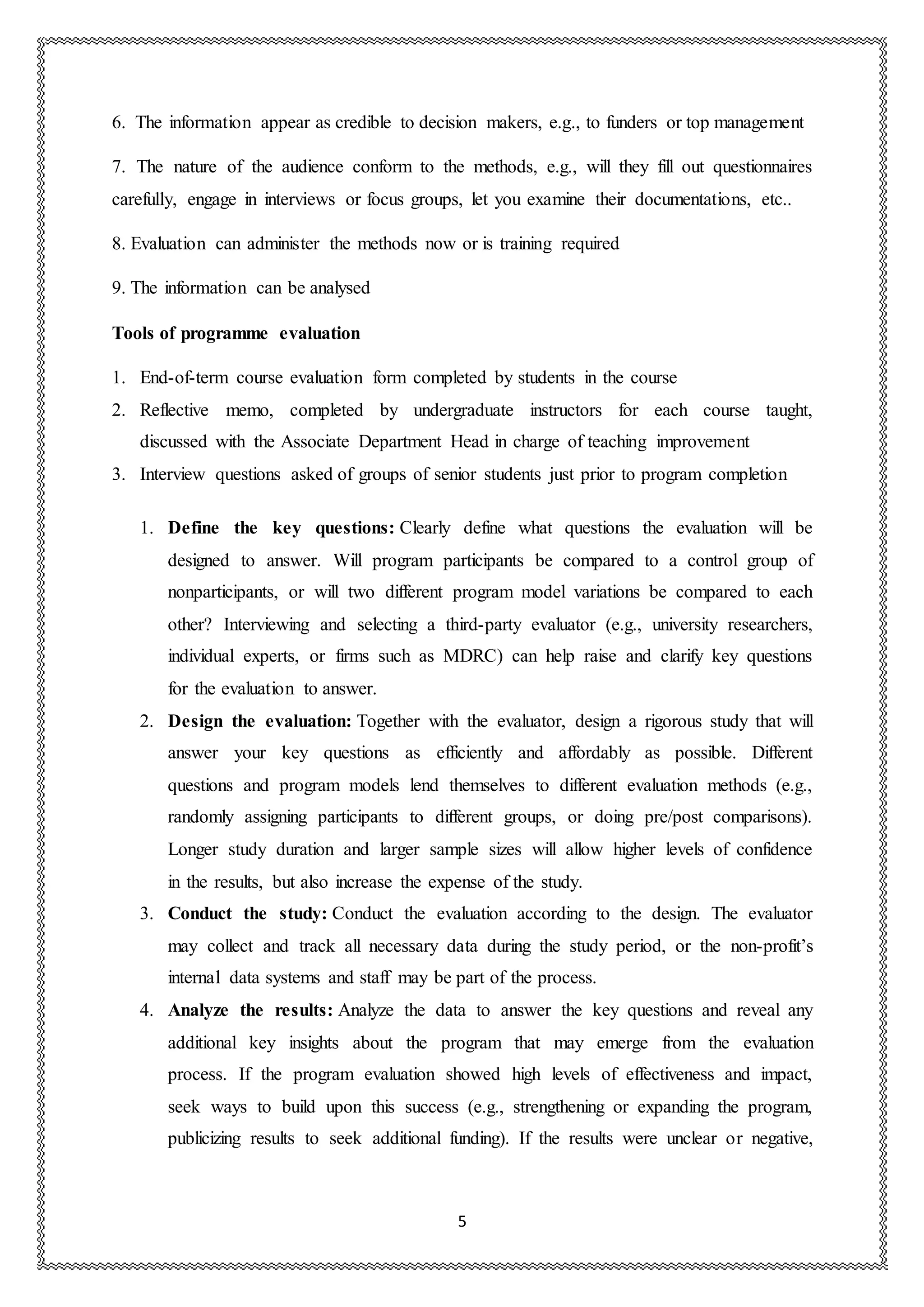 programme evaluation by priyadarshinee pradhan | DOCX