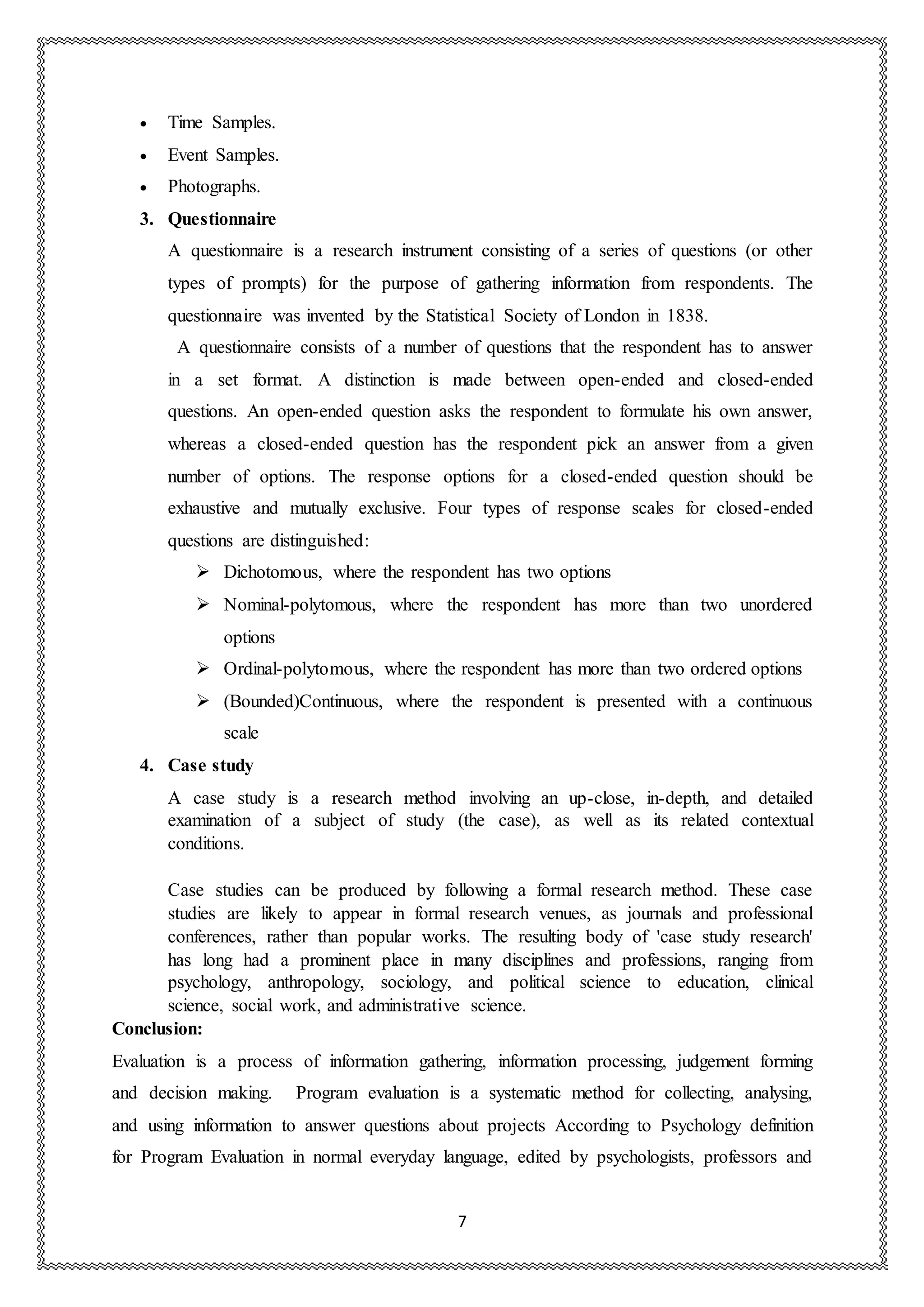 programme evaluation by priyadarshinee pradhan | DOCX