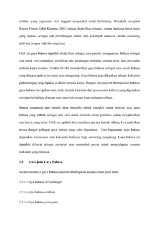 Assignment en azmi..gaya bahasa | DOCX