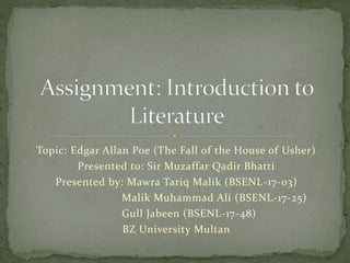 The Fall of House of Usher | PPTX