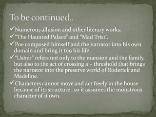 The Fall of House of Usher | PPTX | Poetry | Books and Literature
