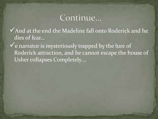 The Fall of House of Usher | PPTX | Poetry | Books and Literature