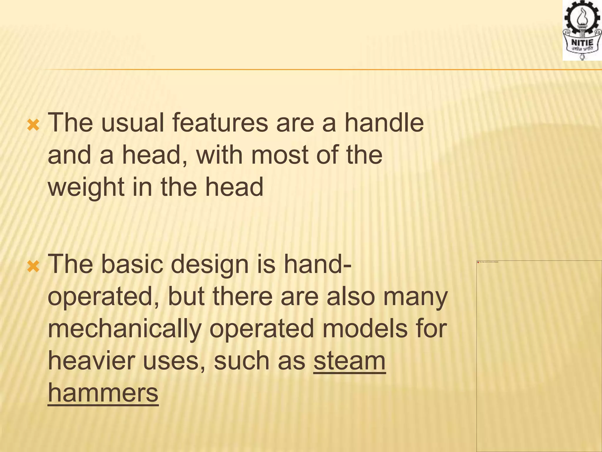 Assignment ergonomic hammer | PPTX