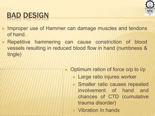 Assignment ergonomic hammer | PPTX
