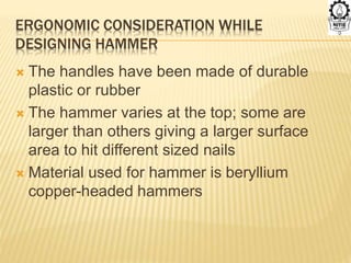 Assignment ergonomic hammer | PPTX