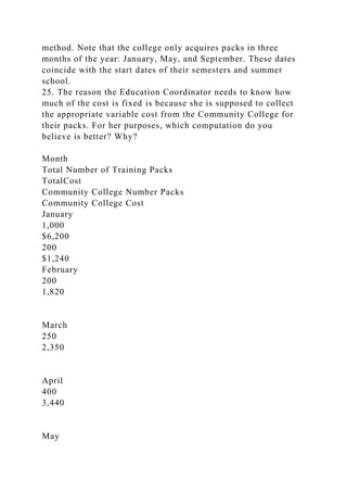 Assignment Exercise 6–1 Allocating Indirect CostsStudy .docx