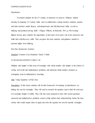 Flipped Lesson Plan | PDF