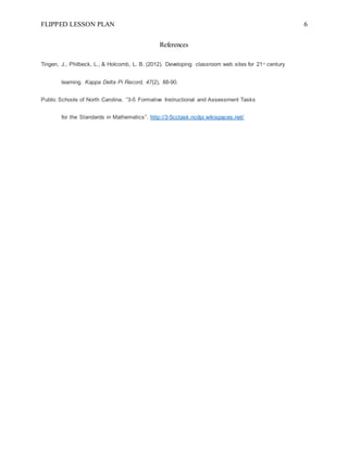 Flipped Lesson Plan | PDF