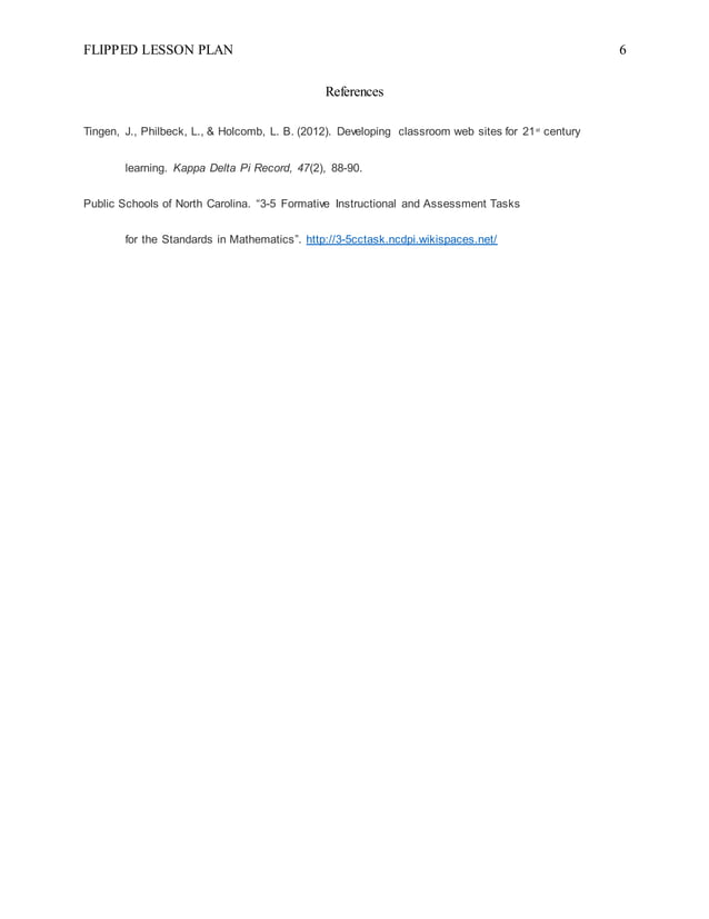 Flipped Lesson Plan | PDF