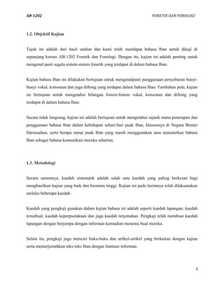 Assignment fonetik bahasa iban | DOC