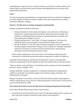 Leader redesigning nissan | PDF
