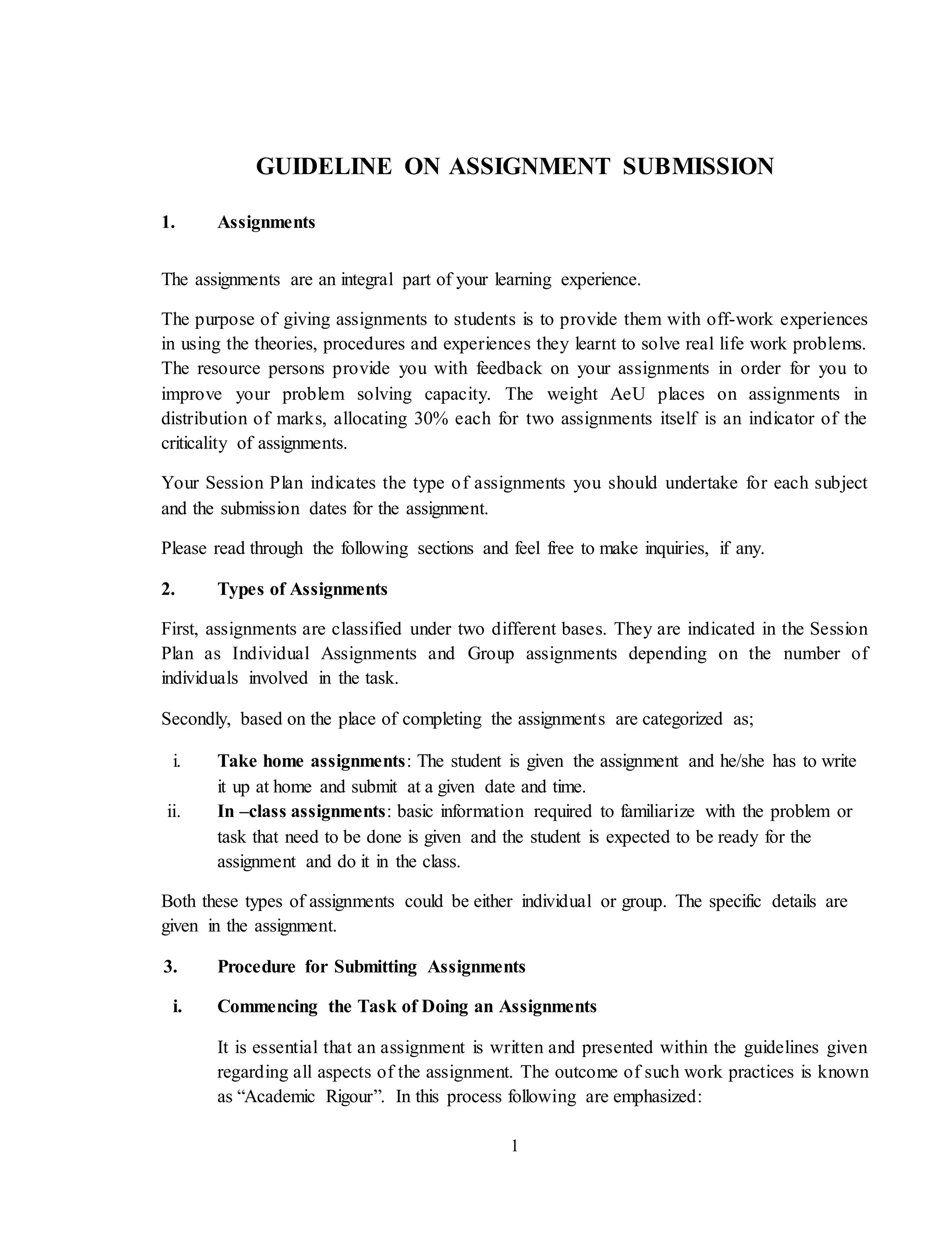 Assignment format for MBA Students | DOCX