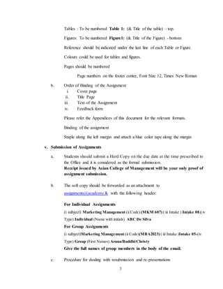 Assignment format for MBA Students | DOCX