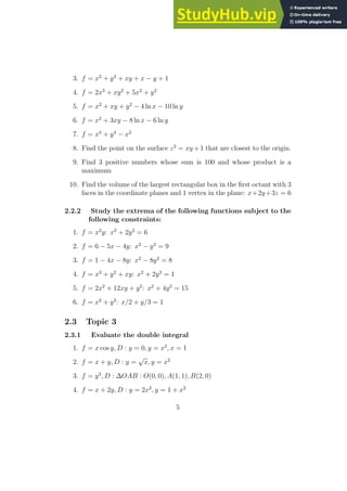 Assignment For Matlab Report Subject Calculus 2 | PDF
