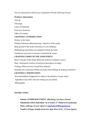 Assignment format of networking(1) | RTF